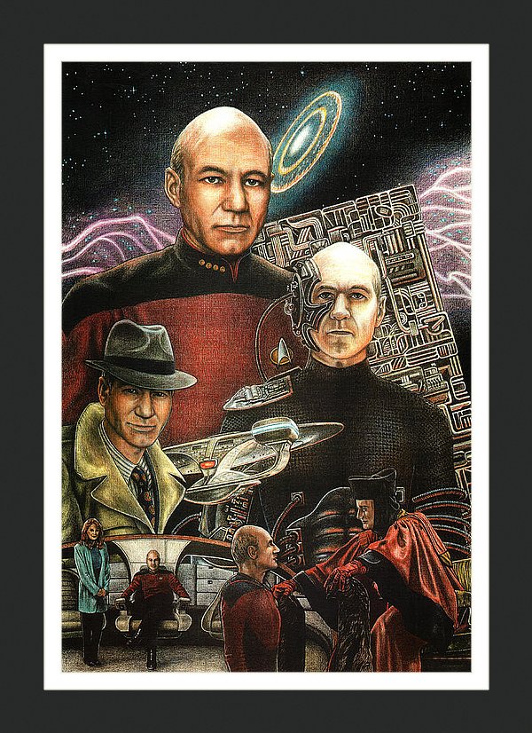 Captain Jean Luc Picard Art Print - JWB Art Unlimited